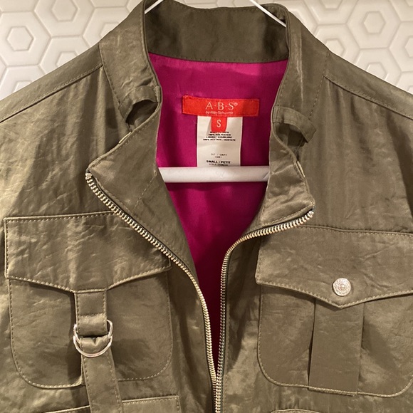 ABS Allen Schwartz | Jackets & Coats | Abs Allen Schwartz Cropped Olive ...